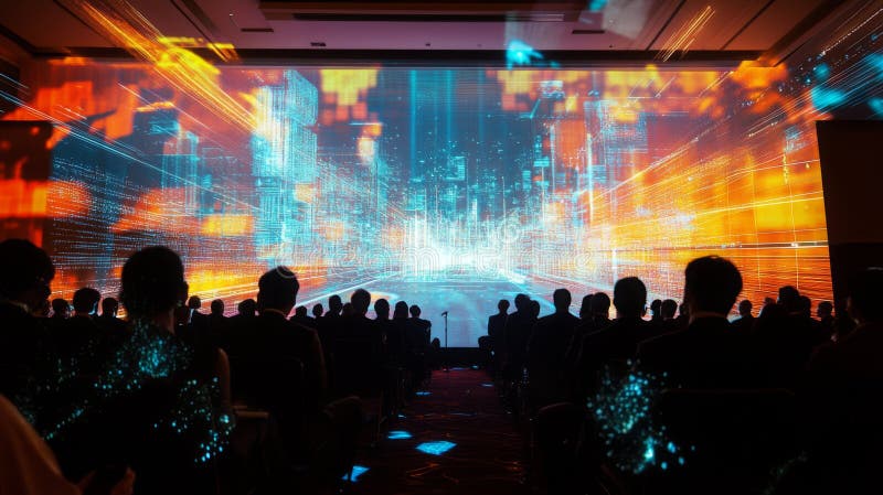 Innovative Technology Conference Featuring Dynamic Visual Projections ...
