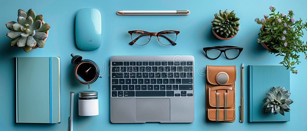 Innovative Technology Gadgets on a Clean Desk Stock Image - Image of ...