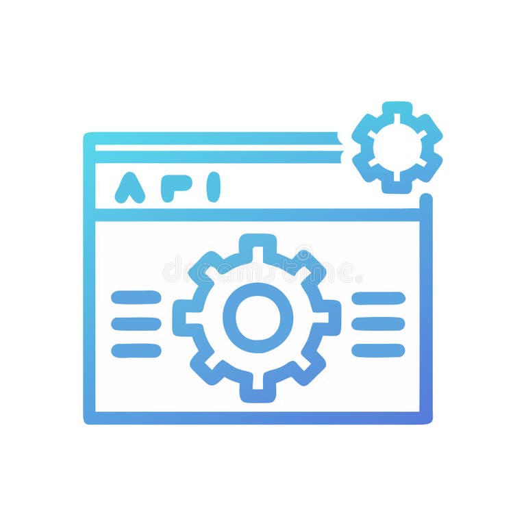 Innovative API Endpoint Technology Icon Stock Vector - Illustration of ...