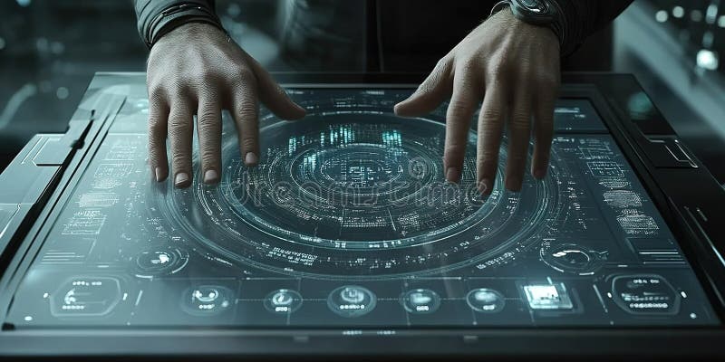 Innovative Technology Interface Displayed on a Sleek Touchscreen during ...