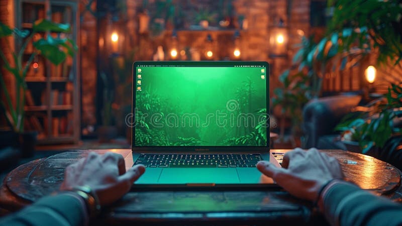 Innovative Technology Offering Green Screen Options. Stock Illustration ...