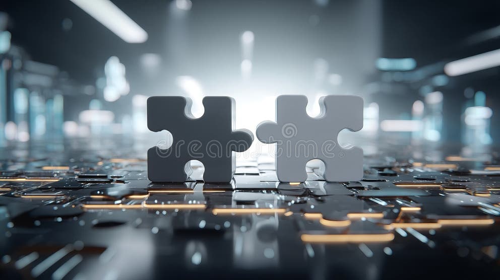 Innovative Technology Puzzle Solution: Futuristic Digital Integration ...