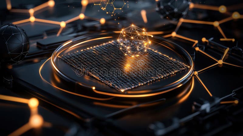 Innovative Technology Showcase Virtual Lab Digital Artwork Futuristic ...