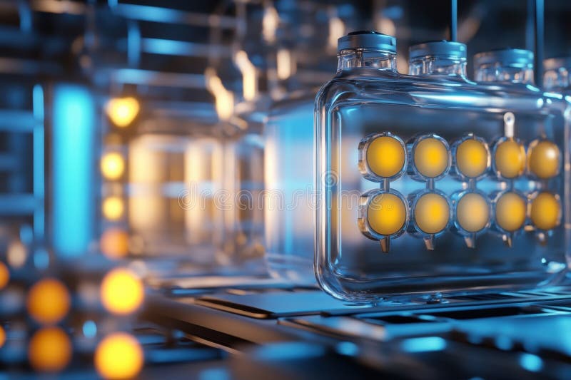 Innovative Technology Showcasing a Futuristic Power Storage Solution in ...