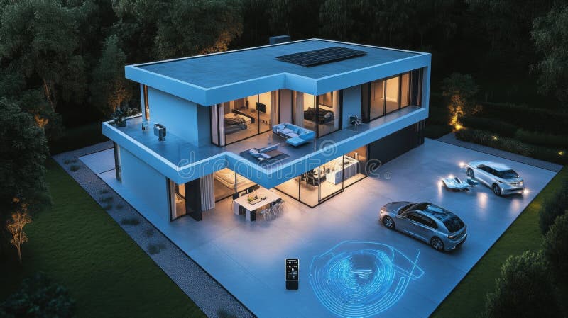 Innovative Technology Simplifying daily Life in Modern Homes Stock ...