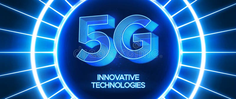 Innovative 5th Generation Network Technology Vector Illustration. Stock ...