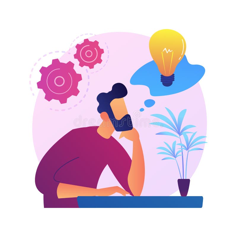 Innovative Thinking Vector Concept Metaphor Stock Vector - Illustration ...