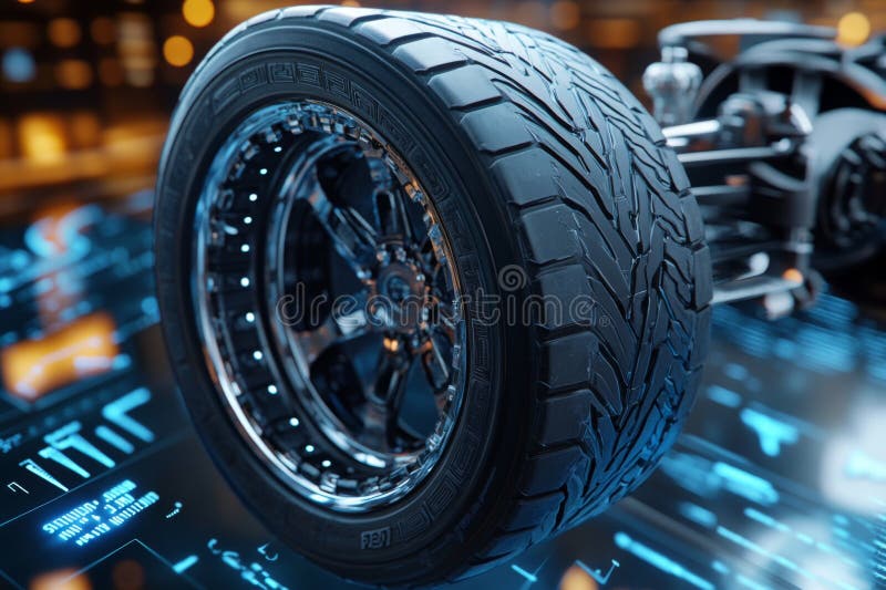 Innovative Tire Tread Design Display Stock Illustration - Illustration ...