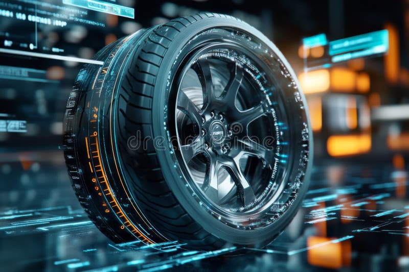 Innovative Tire Tread Design Display Stock Illustration - Illustration ...