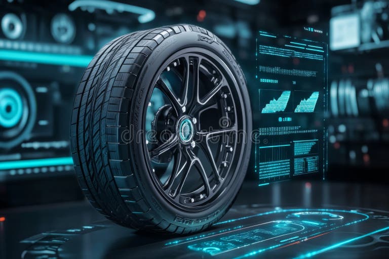 Innovative Tire Tread Design Display Stock Illustration - Illustration ...