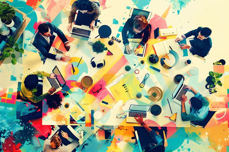 Innovative Tools and Team Collaboration Featured in this Office Poster ...