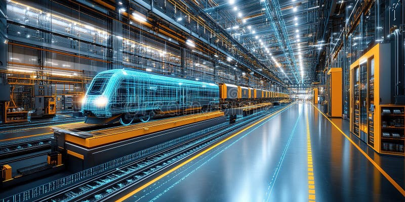 Innovative Train Manufacturing Facility Showcasing Advanced Technology ...