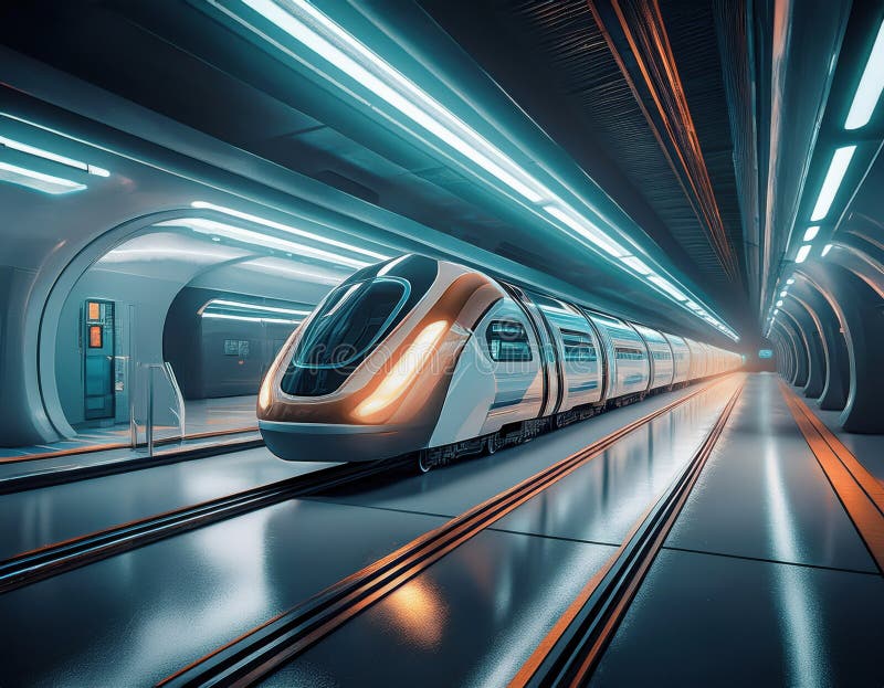 Innovative Train Station Showcasing Advanced Construction Stock Image ...