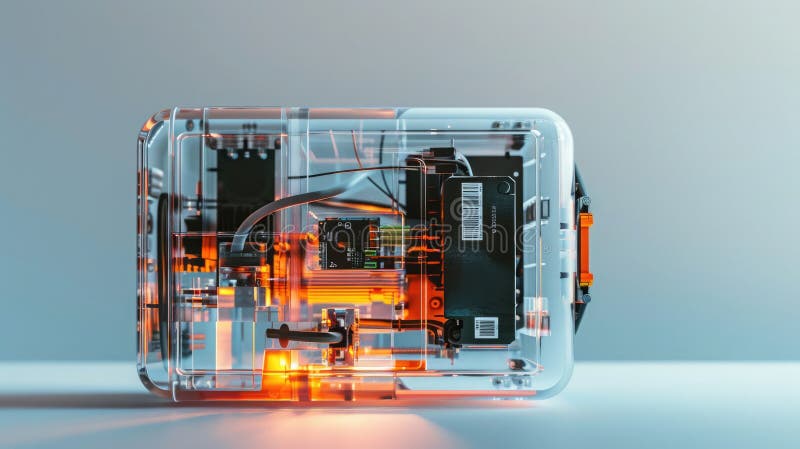 Innovative Transparent Battery Pack Displaying Components, Perfect for ...