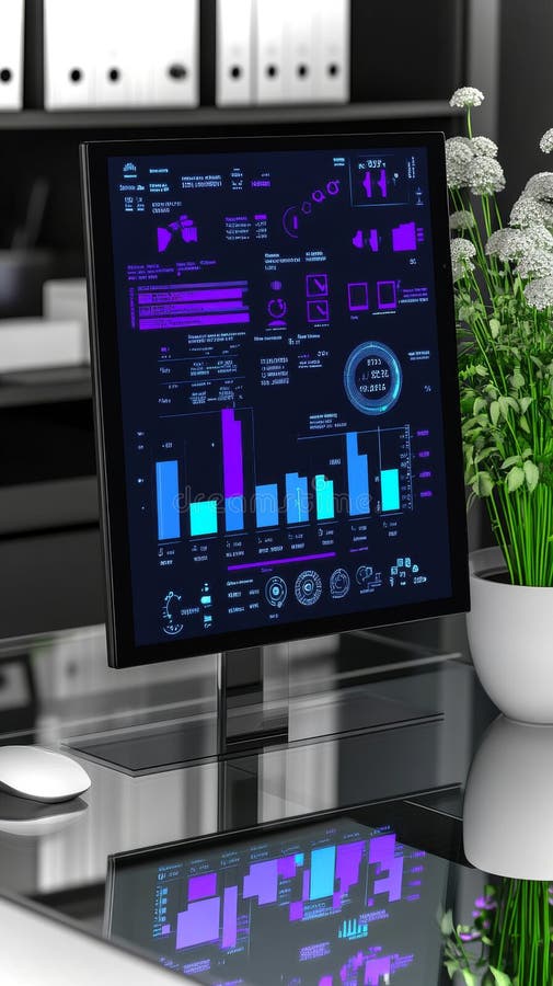 Innovative Transparent Screen Displaying Smart Home Technology on a ...