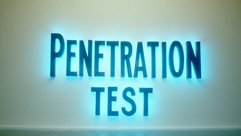 Innovative Typography Display Highlighting Penetration Test in a Modern ...