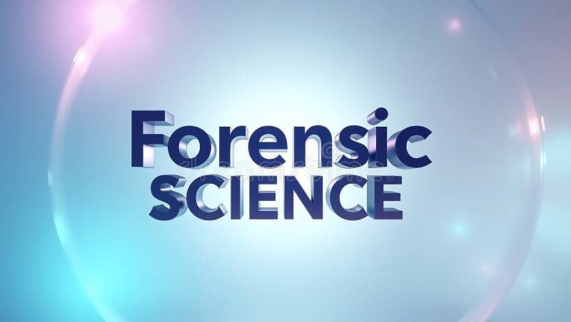Innovative Typography Showcasing Forensic Science with Modern Design ...