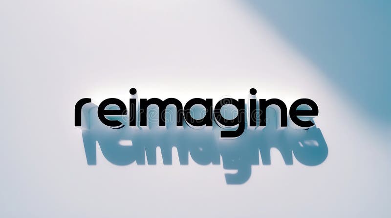 Innovative Typography Showcasing the Word Reimagine with a Subtle ...
