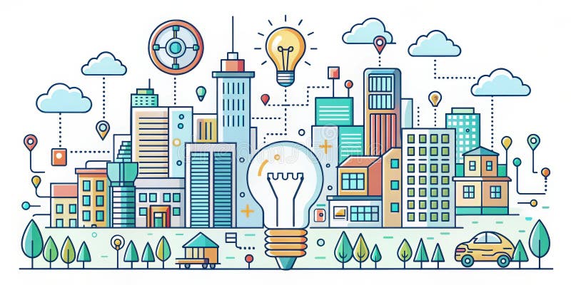 Innovative Urban Development Smart City Concept with Connected ...