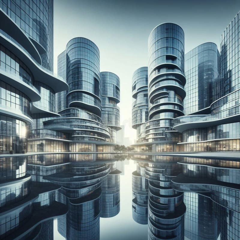 Innovative Urban Structures: Abstract Modern Building Architecture ...