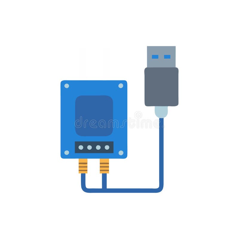 Innovative USB Isolation Transformer Icon Stock Photo - Illustration of ...