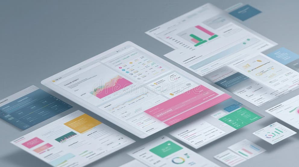 Innovative User Interface Design Showcase for Data Analytics Dashboard GenerativeAI Stock ...