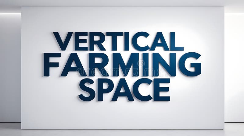 Innovative Vertical Farming Space with Modern Typography on a Clean ...