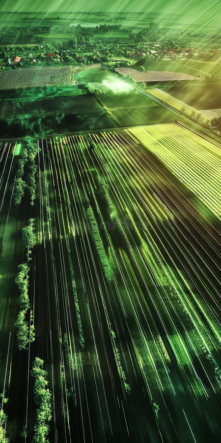 Innovative Visualization of Smart Agriculture Practices in Action Stock ...