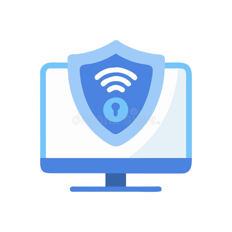 Innovative VPN Shield Design Icon Stock Vector - Illustration of ...