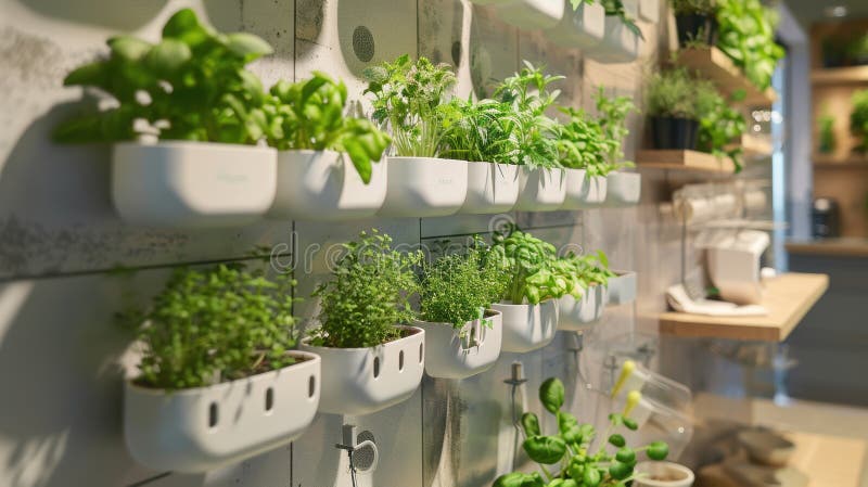 Futuristic Home Hydroponic System for Growing Herbs and Vegetables in ...