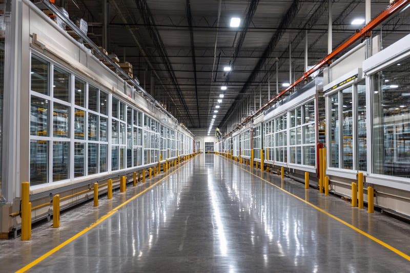 Innovative Warehouse Interior with Extensive Shelving and Organized ...