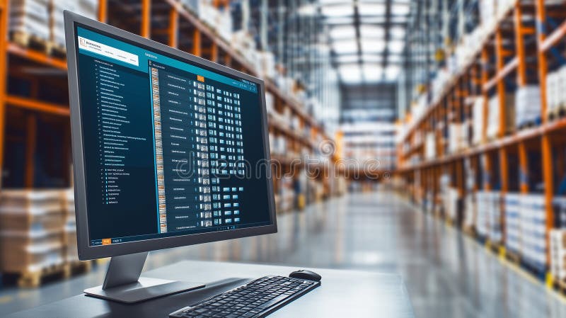 Innovative Warehouse Management Software Interface, Generative Ai Stock ...