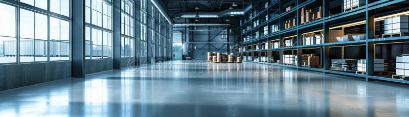 Innovative Warehouse Storage Solutions, Open Space, Side View ...