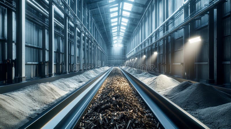 Innovative Waste Recycling Plant Showcasing Advanced Processes in a ...