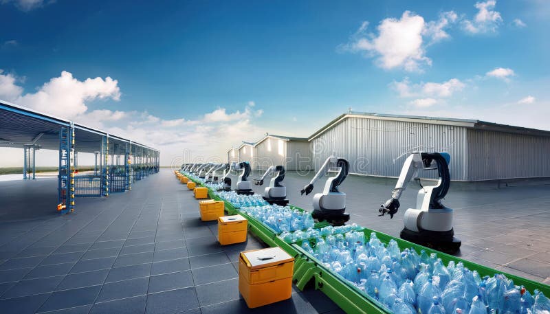 Innovative Waste Sorting Robots Enhance Environmental Stock Photo ...