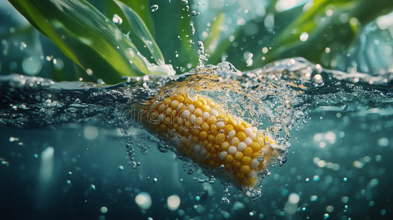Innovative Water-soluble Food Container Idea Showcasing Corn Splashing ...