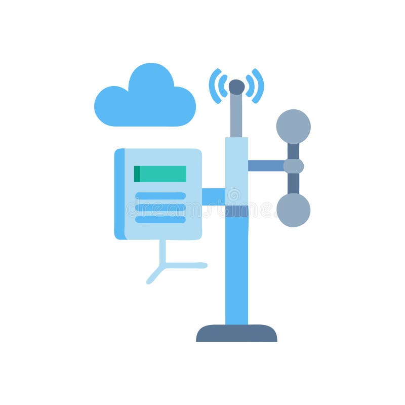 Innovative Weather Station Design Icon Stock Vector - Illustration of ...