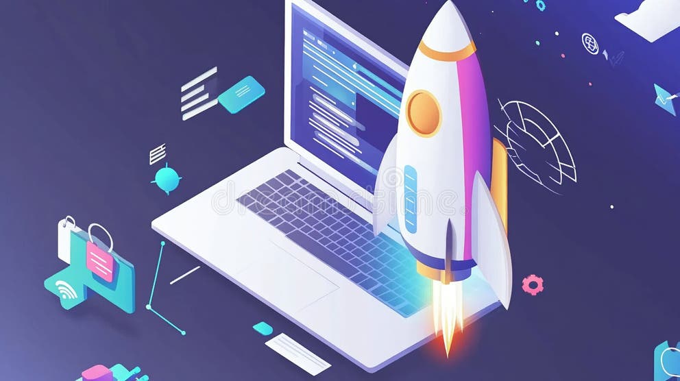 Innovative Web Rocket Launch Design with Digital Marketing Strategy for ...