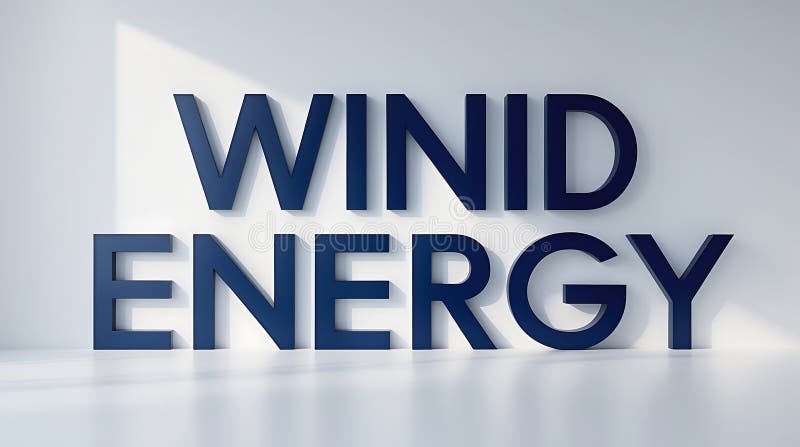 Innovative Wind Energy Typography on a Minimalist Surface in Indoor ...