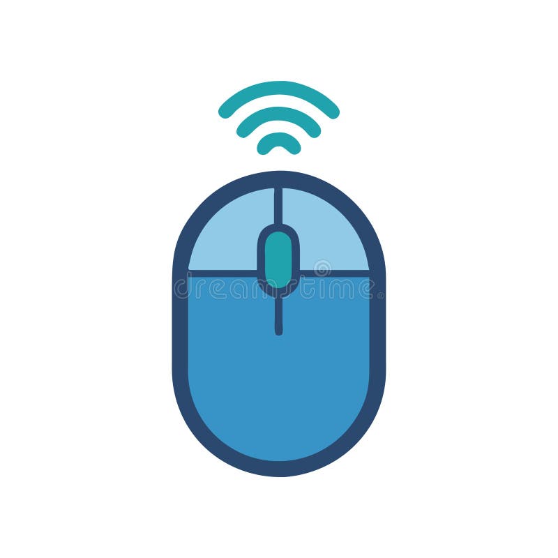 Innovative Wireless Mouse Design Icon Stock Illustration - Illustration ...
