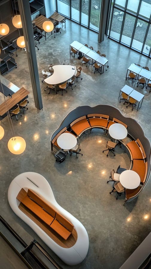 Innovative Workspace Featuring Breakout Areas and Collaborative Desks ...