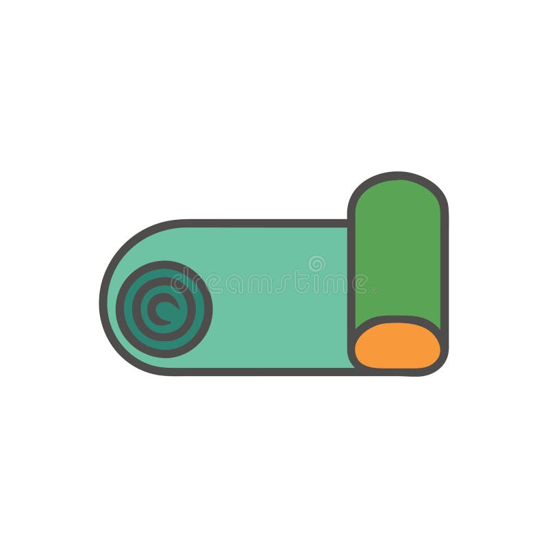 Innovative Yoga Mat Icon stock photo. Illustration of health - 358850212