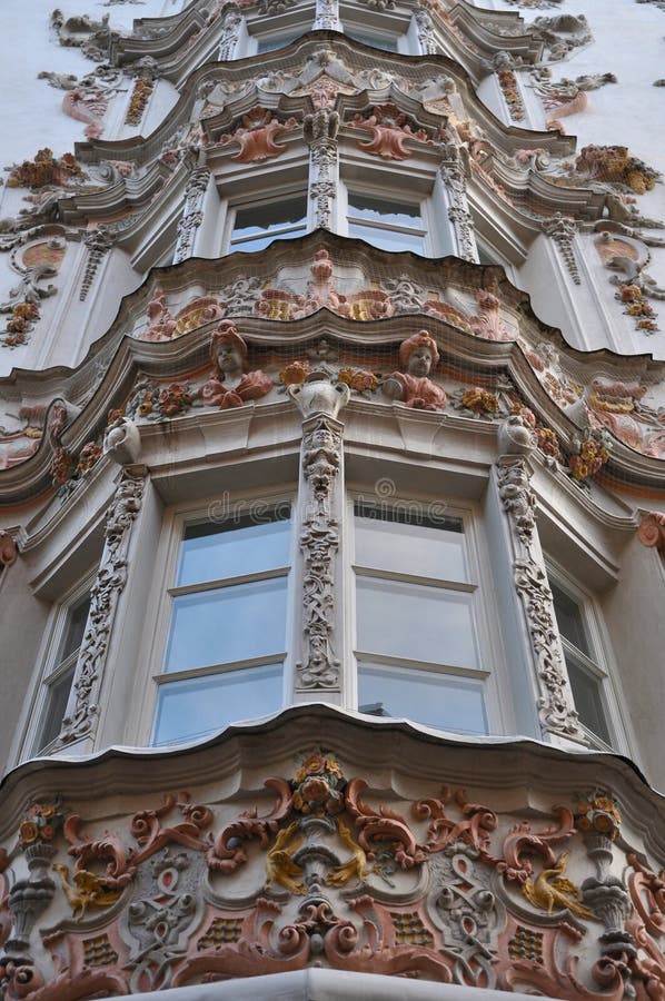 Rococo window stock photo. Image of detail, helblinghaus - 136536