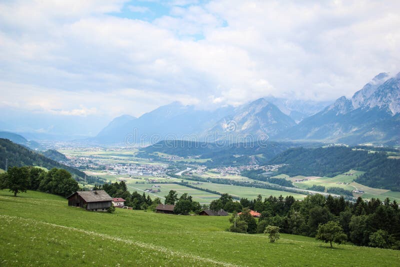 Inntal Valley stock image. Image of tourism, valley, holidays - 41790277