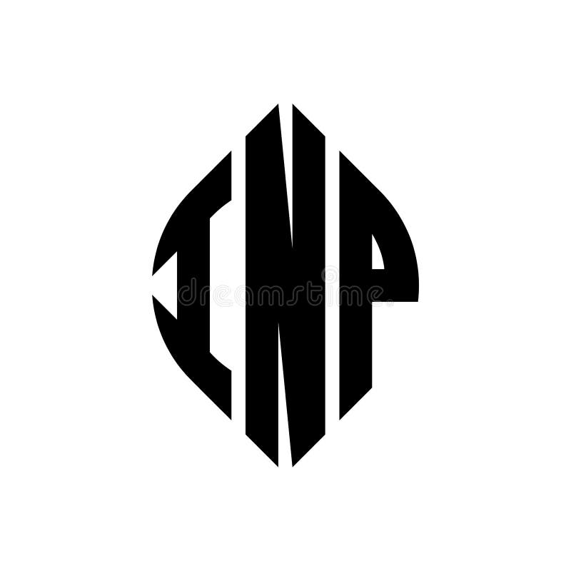 INP Circle Letter Logo Design with Circle and Ellipse Shape. INP ...