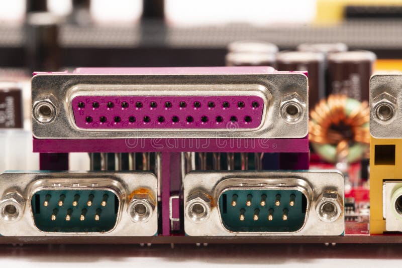 Input output connections stock photo. Image of hardware - 152184868