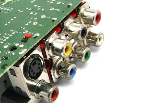 Input and Output Jacks Connection Stock Image - Image of data ...