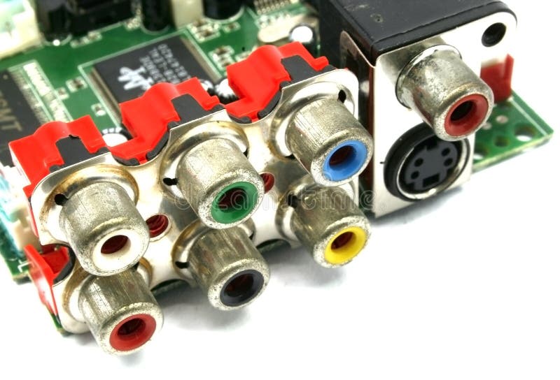 Input and Output Jacks Connection Stock Image - Image of modern ...