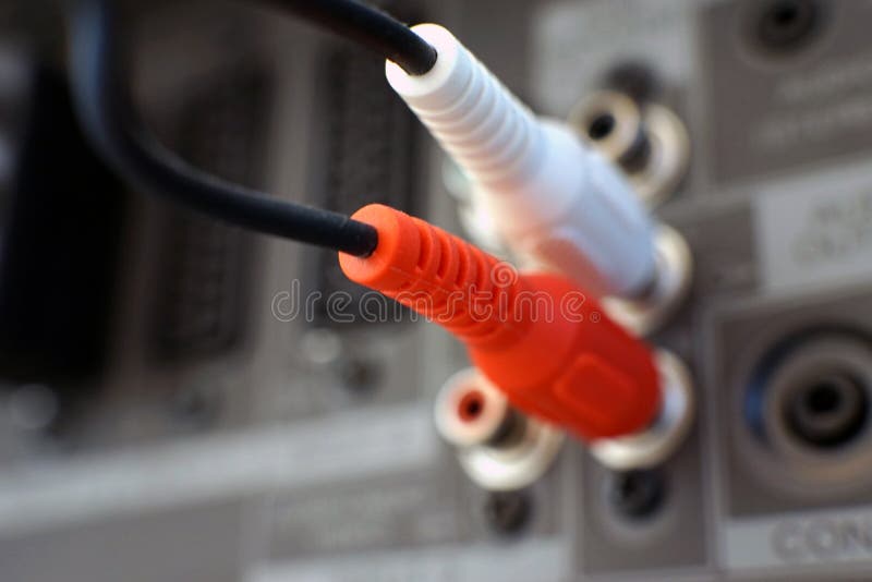 Input Output Panel on the Back of a Plasma TV Stock Photo - Image of ...
