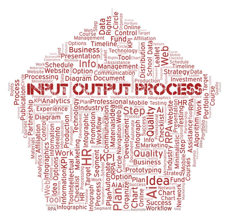 Input process output stock illustration. Illustration of input - 26459409